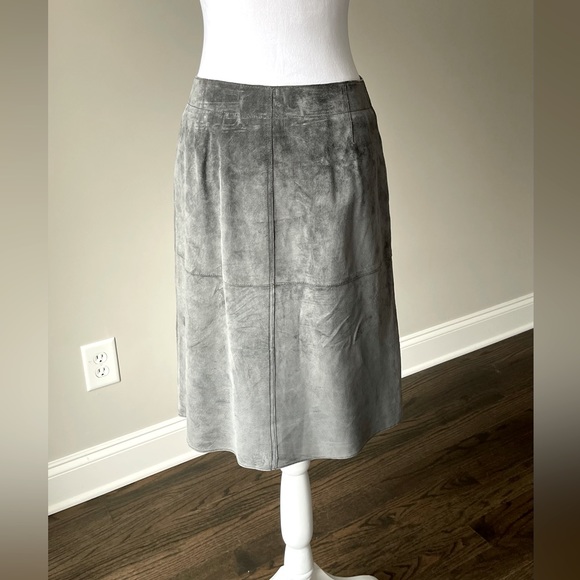 Isaac Mizrahi | Skirts | Vintage Isaac Mizrahi Suede Leather Skirt Full ...